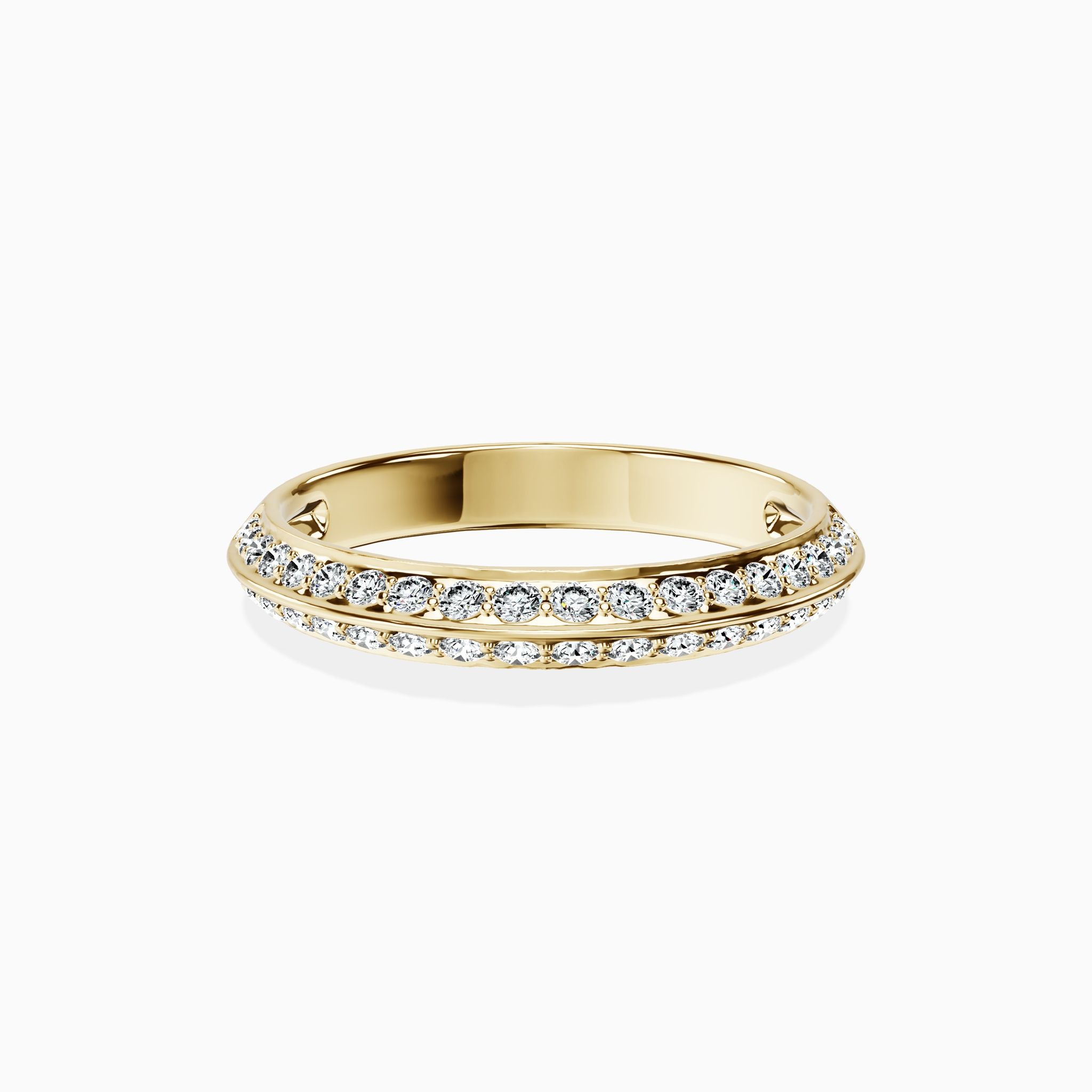 Knife Edge Cushion Cut Diamond Ring