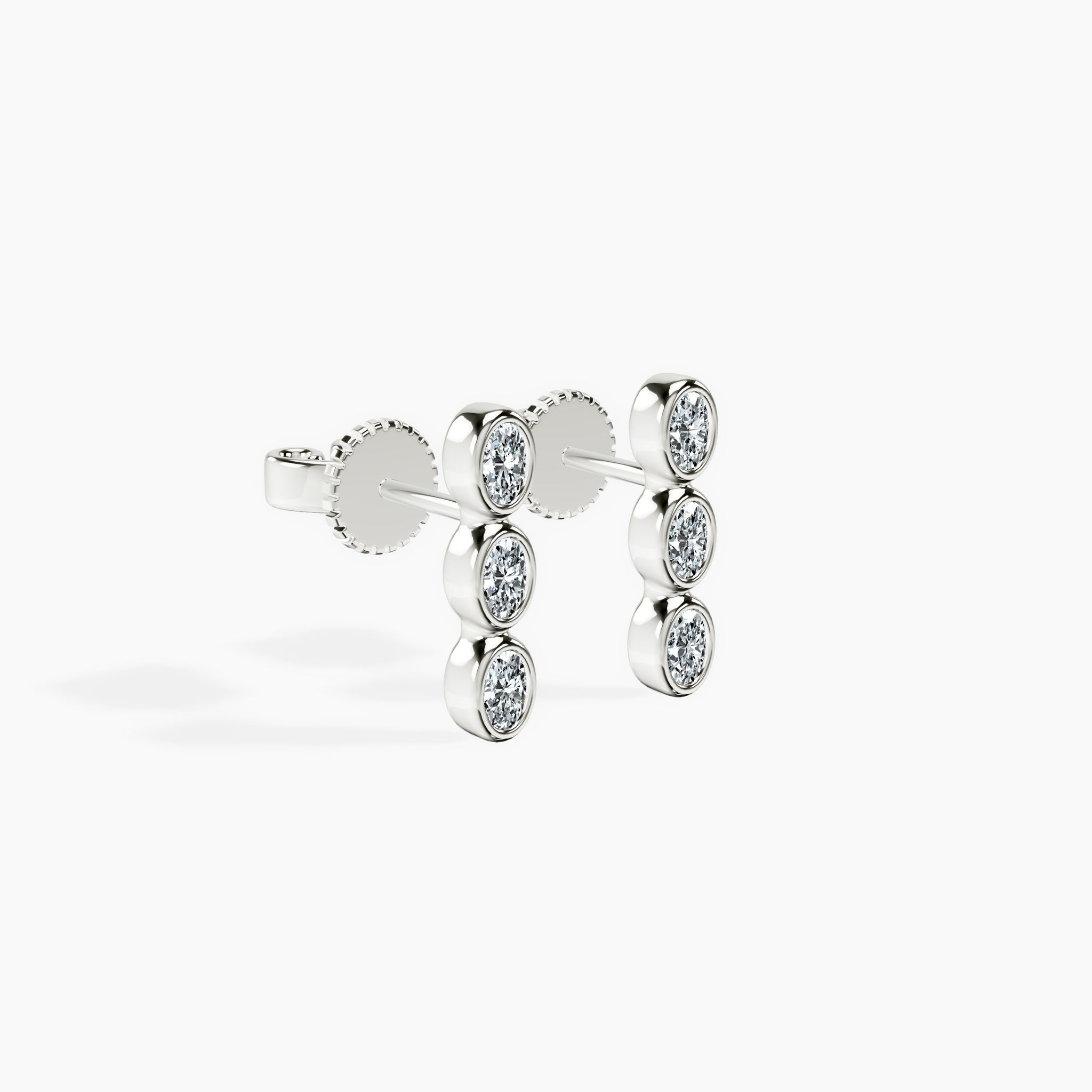 Bubble Oval Trio Studs